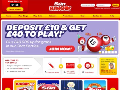 Sun Bingo UK Review: 300% Welcome Bonus & Play Bingo Now