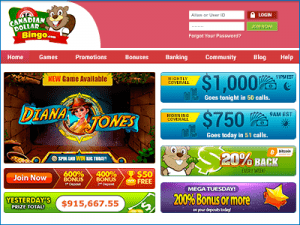 Canadian Dollar Bingo Review 2022 | $50 Bonus at CanadianDollarBingo